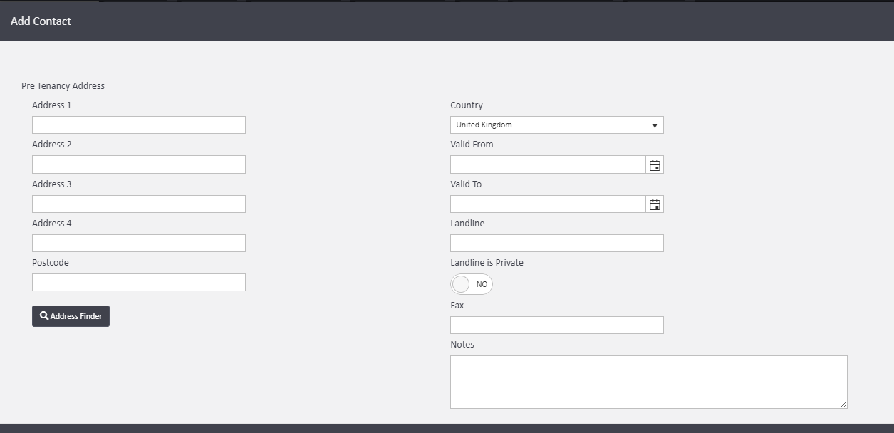 Adding contact details to a person (including Guarantors) – AgentOS.com
